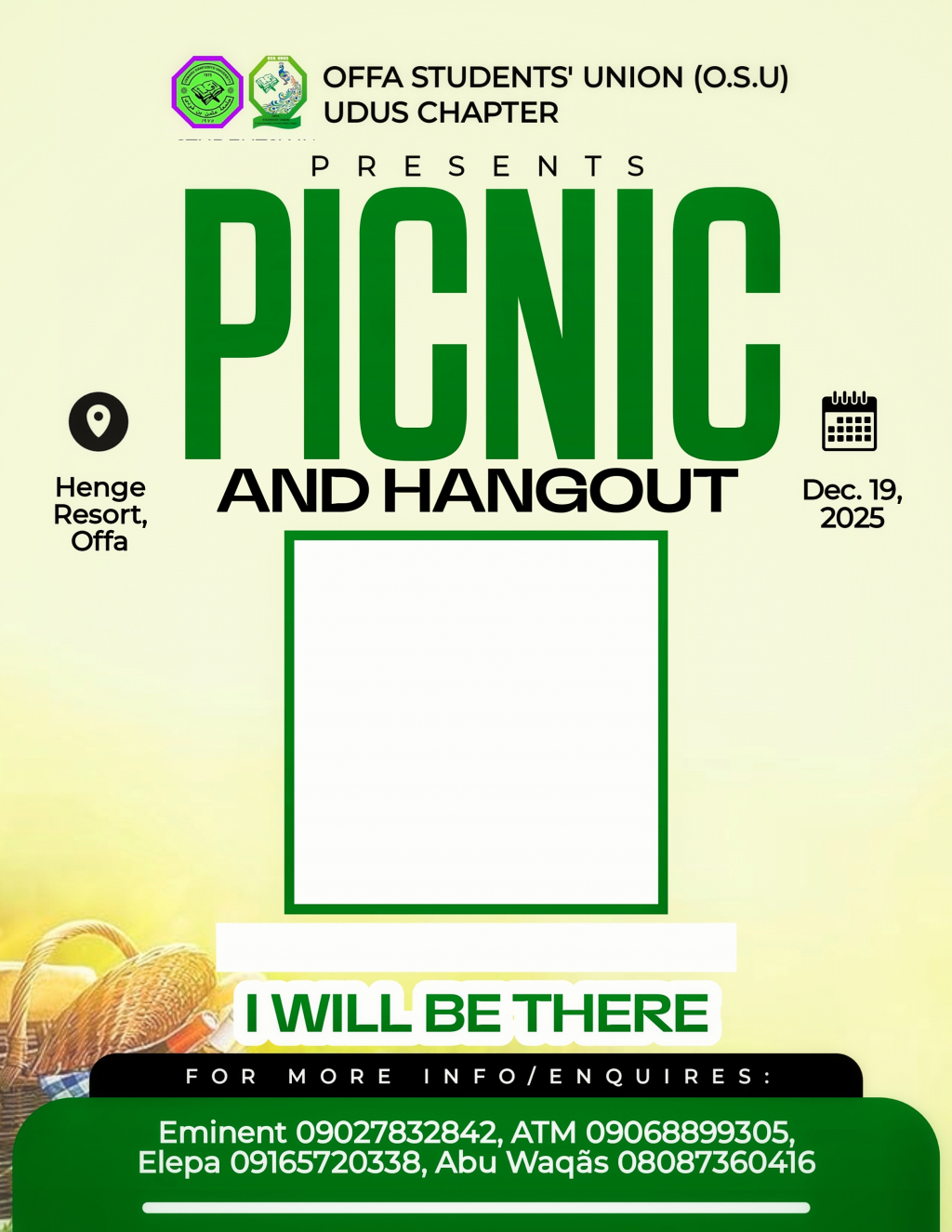 Create your personalized DP for OSU UDUS Picnic - GetDP
