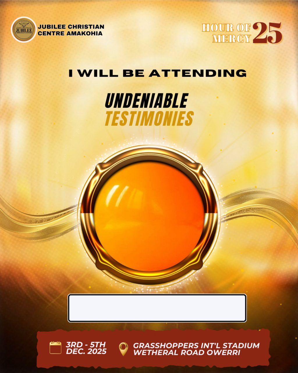 Create your personalized DP for Hour of Mercy – I Will Be Attending Frame - GetDP