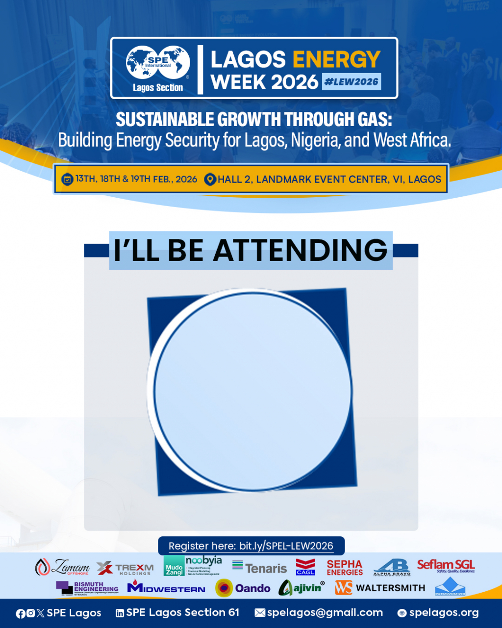 Create your personalized DP for LAGOS ENERGY WEEK 2026 - GetDP