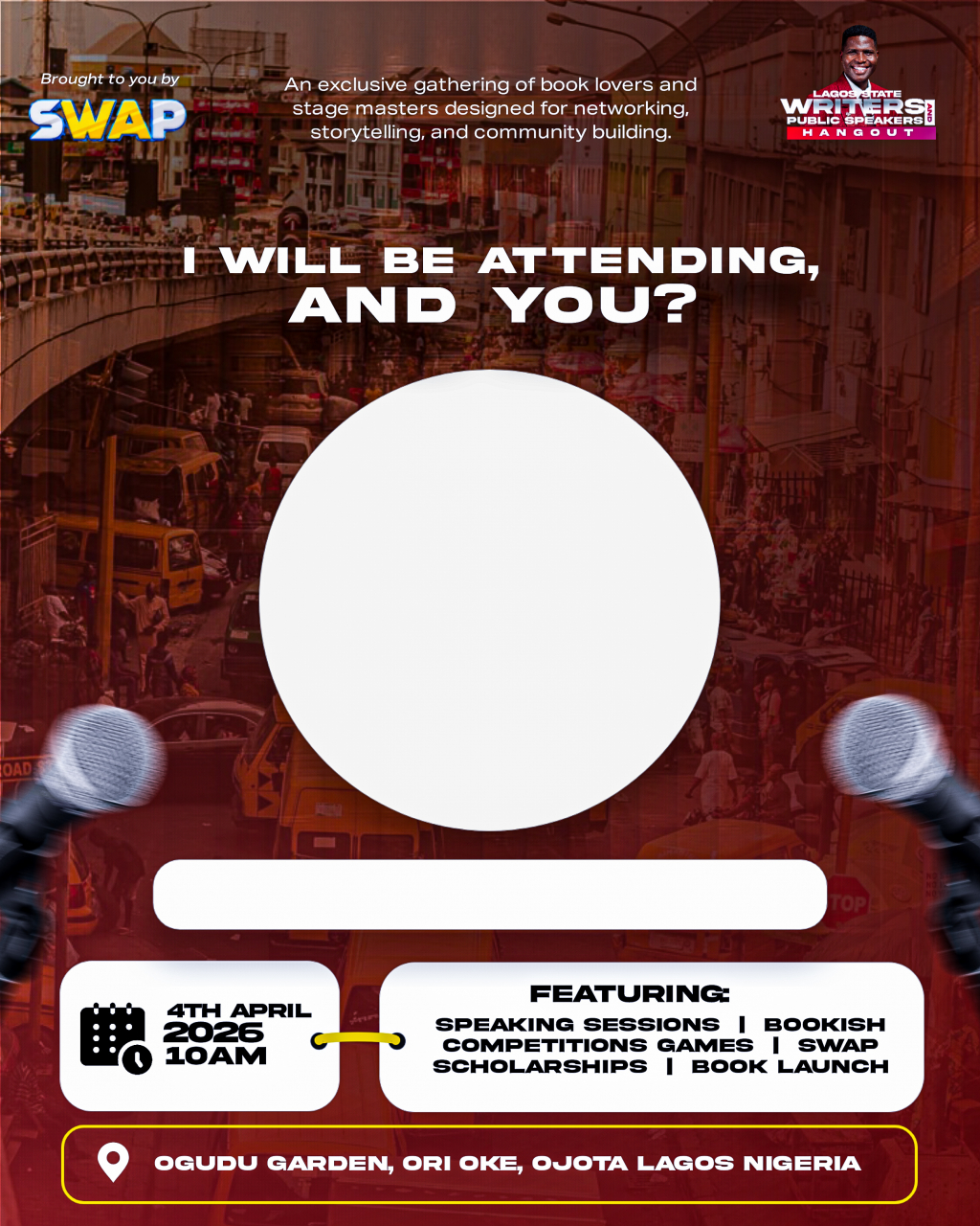 Create your personalized DP for Lagos Writers and Public Speakers ...